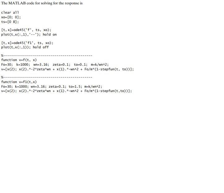 Solved they are solved but i want them in matlab live editor | Chegg.com