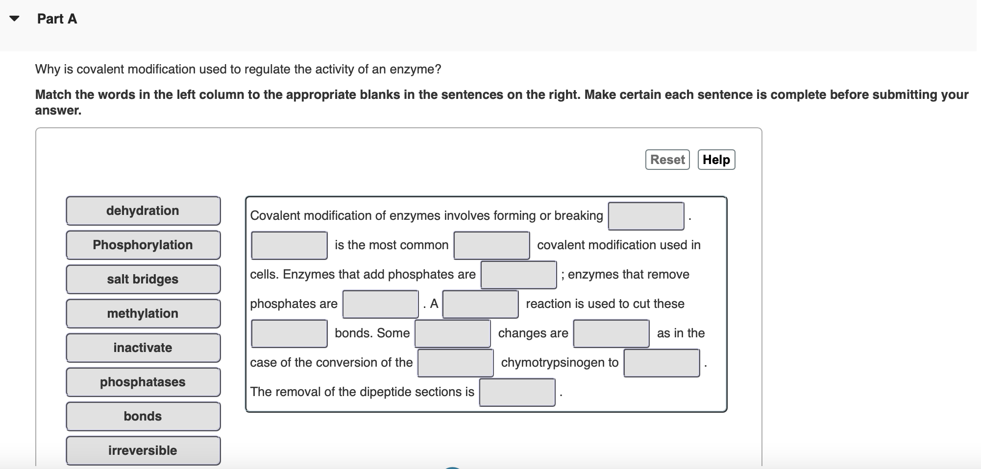 Solved Why is covalent modification used to regulate the | Chegg.com