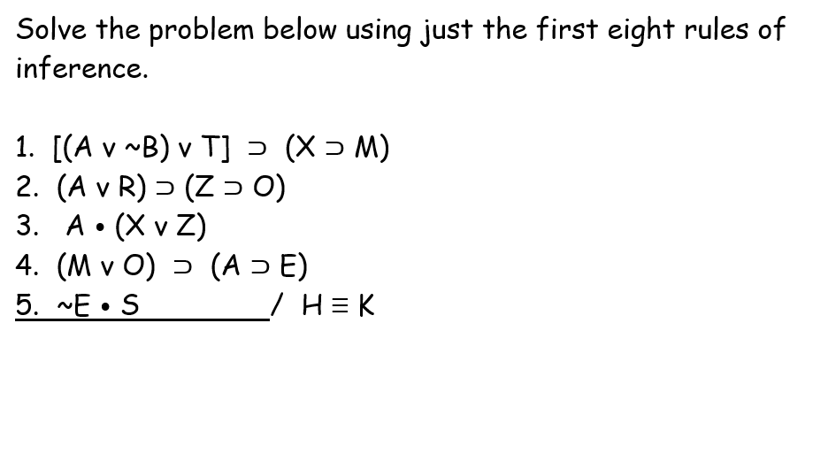 Solved PLEASE HELP WITH THIS LOGIC PROOF ASAP!! I already | Chegg.com