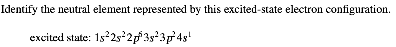 Solved Identify the neutral element represented by this | Chegg.com