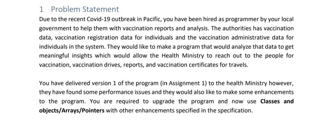 Solved Classes and objects/Arrays/Pointers - | Chegg.com