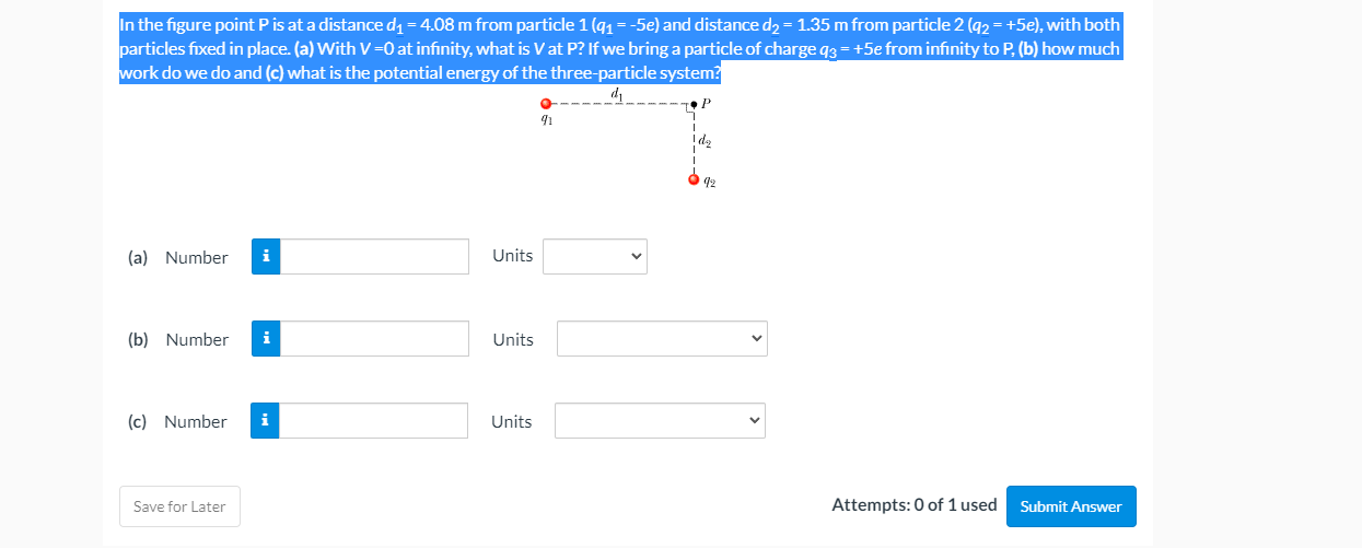 Solved In the figure point Pis at a distance d1 = 4.08 m | Chegg.com