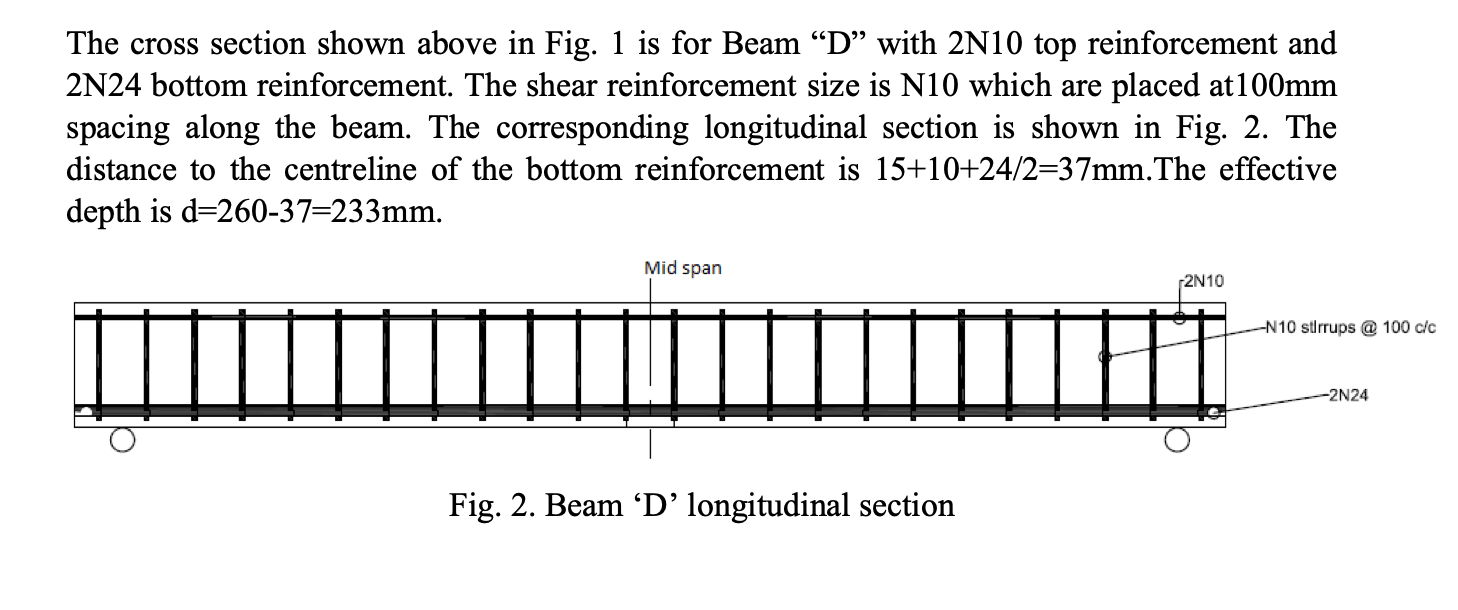 Solved Reinforced Concrete Beam Project It is required to | Chegg.com