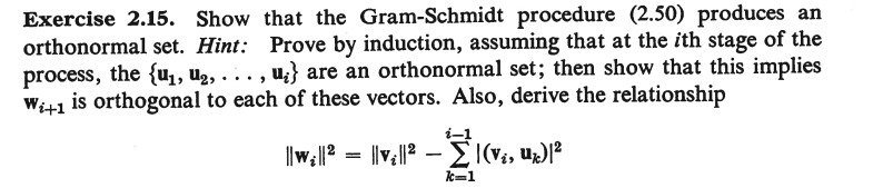 In M {vi I 1 2 … N} The Orthonormal Set {ui} Is