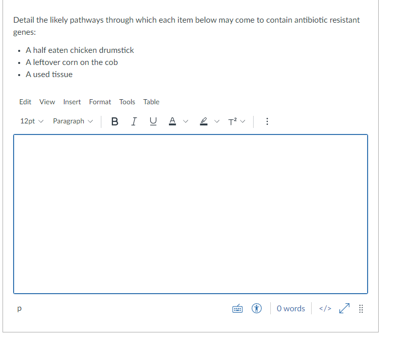Solved Detail the likely pathways through which each item | Chegg.com
