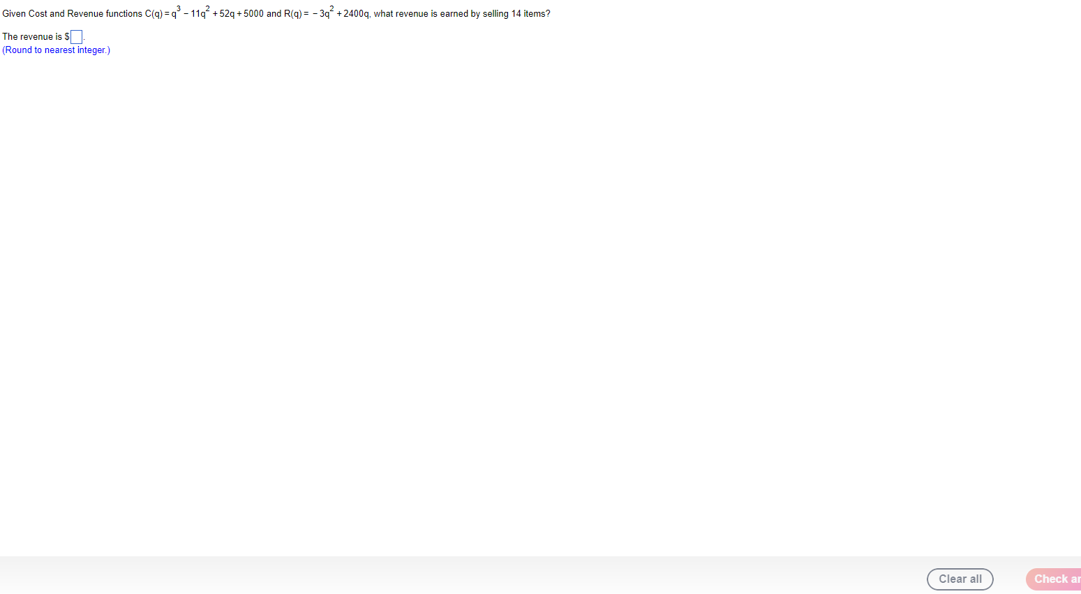 Solved Given Cost and Revenue functions | Chegg.com