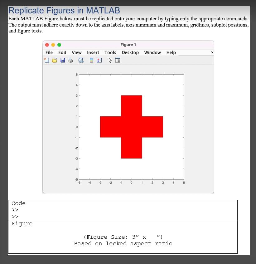 Solved Replicate Figures In Matlab Each Matlab Figure Below