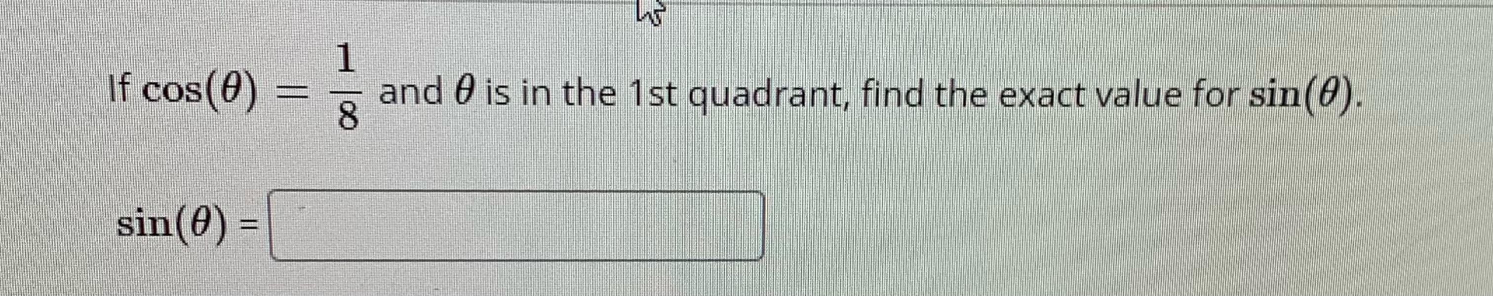 Solved Without using a calculator, compute the sine and | Chegg.com