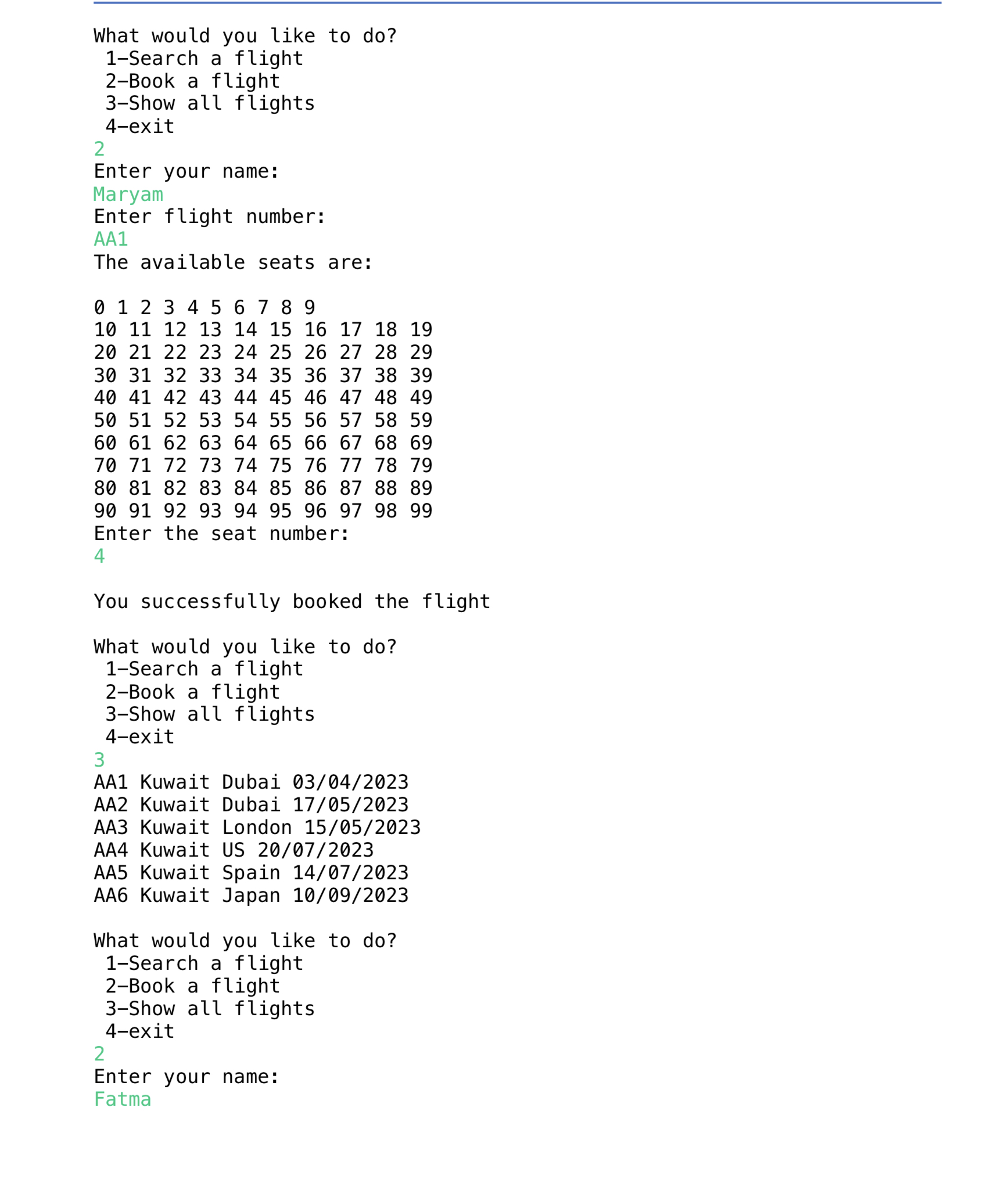 Solved You are required to design an Airline reservation | Chegg.com