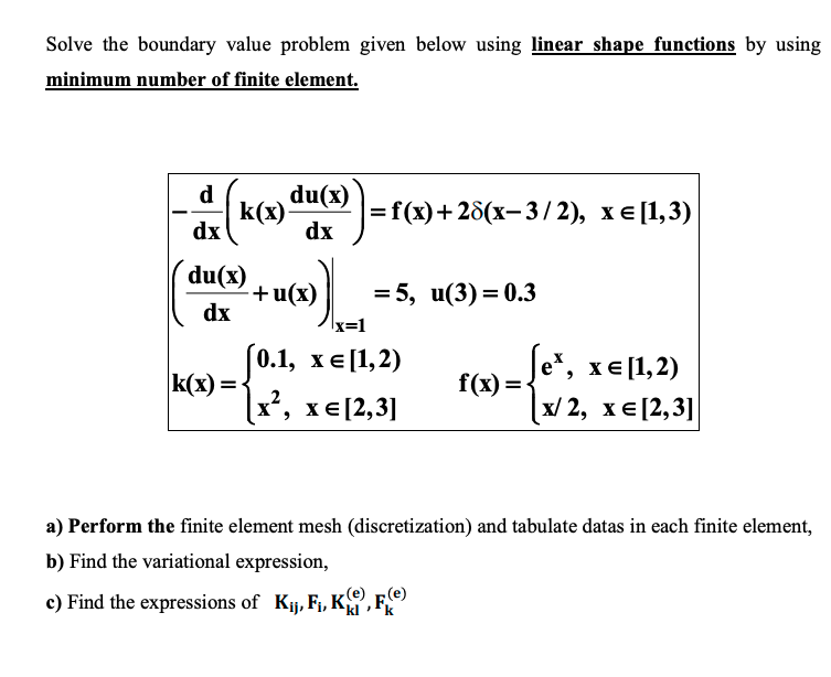 Solved Solve the boundary value problem given below using | Chegg.com