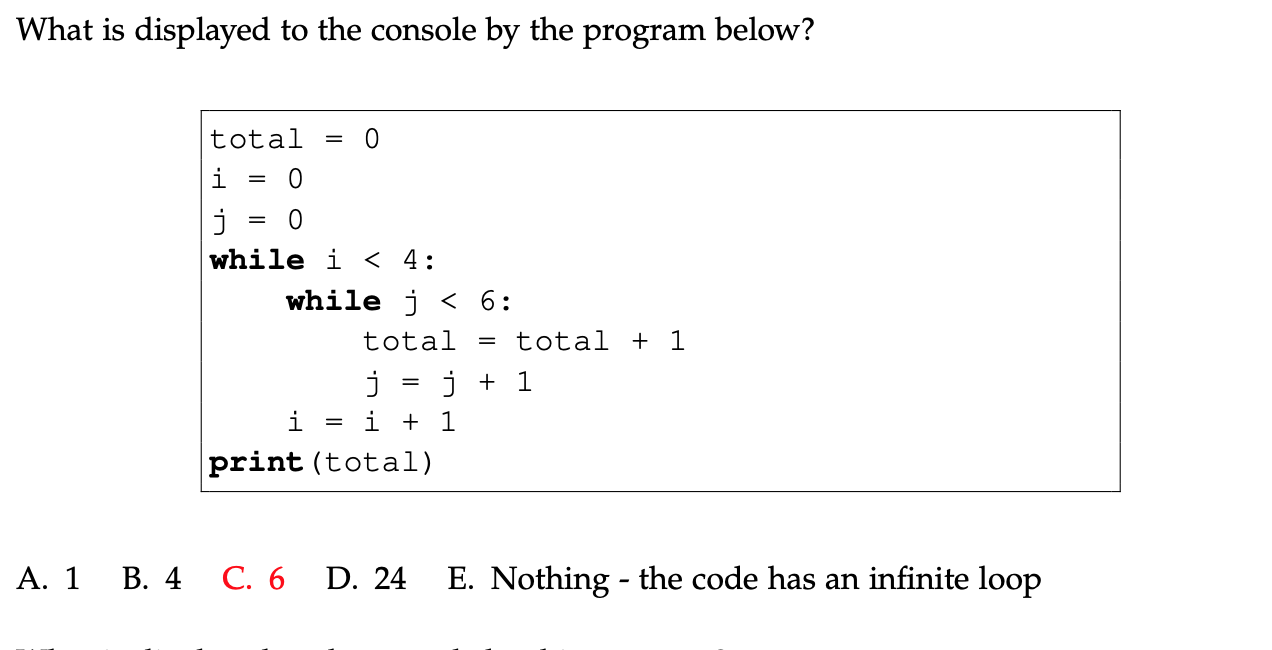 Solved What is output to the console by the code snippet | Chegg.com