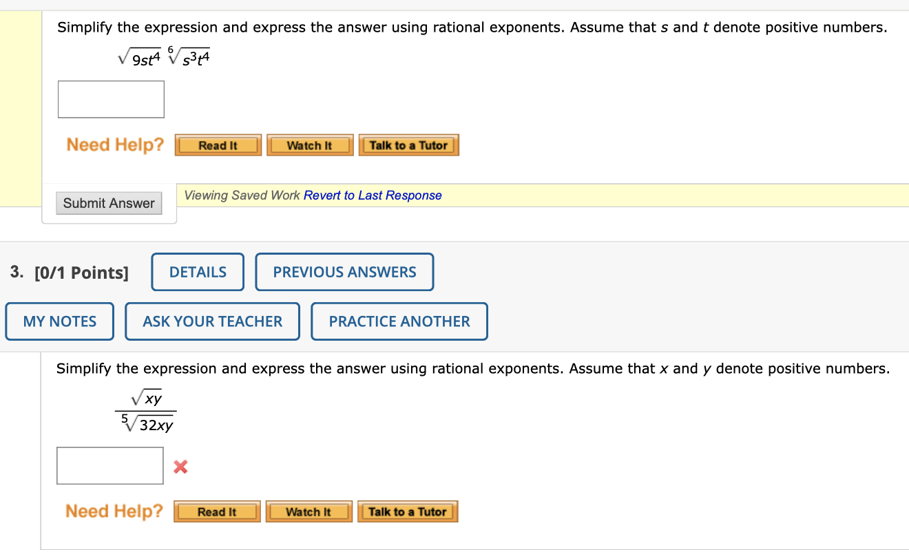 Solved Simplify the expression and express the answer using | Chegg.com
