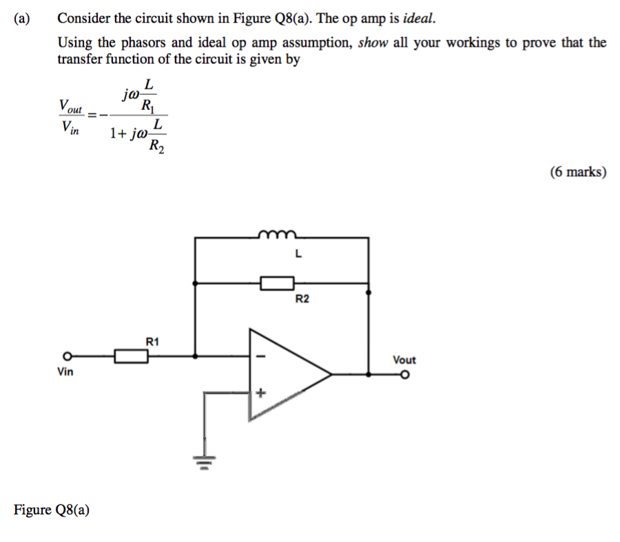 Solved (a) Consider the circuit shown in Figure Q8(a). The | Chegg.com