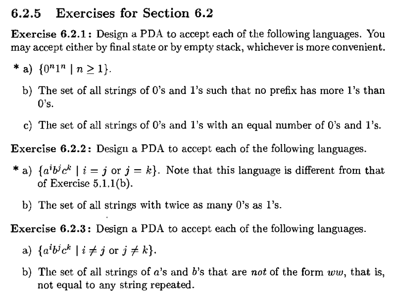 Solved 6.2.5 Exercises for Section 6.2 Exercise 6.2.1: | Chegg.com