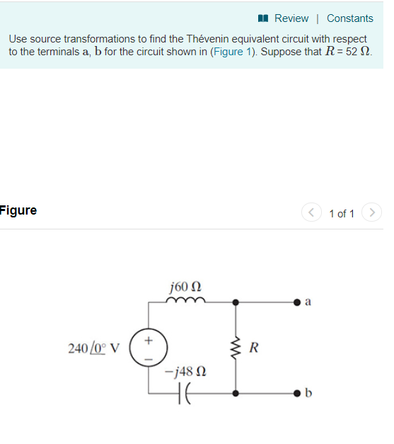 Solved Review| Constants Use source transformations to find | Chegg.com