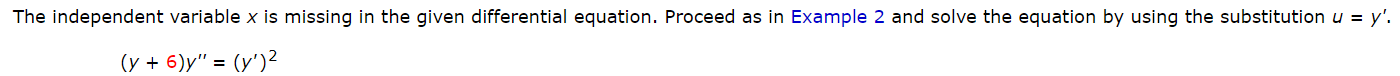 Solved The independent variable x is missing in the given | Chegg.com