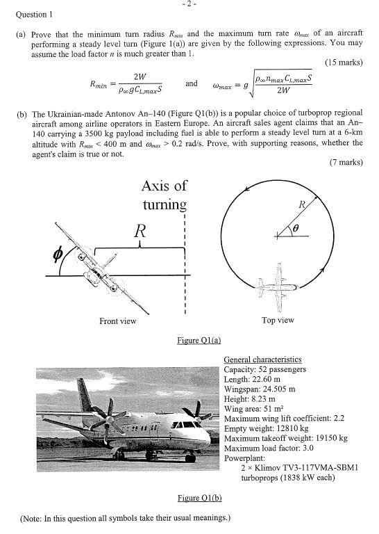 Question 1 (a) Prove that the minimum turn ra and the | Chegg.com