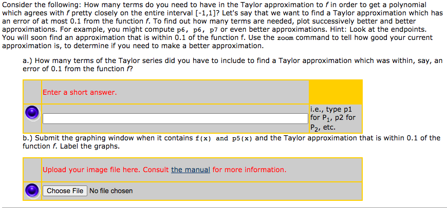 Solved Exercise 5 We Will Use Matlab To Approximate The 7062