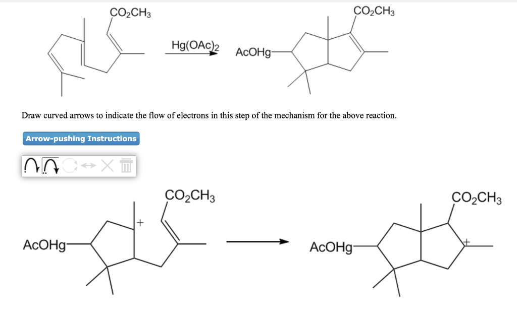 Solved CO2CH3 CO2CH3 Draw curved arrows to indicate the flow | Chegg.com