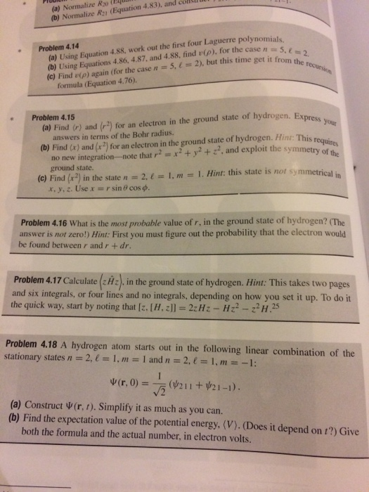 Solved (a) Normalize Rzp Equ (b) Normalize RI (Equation | Chegg.com