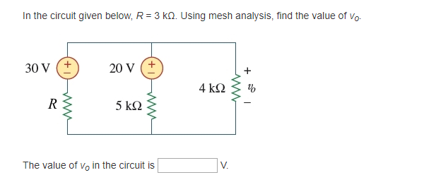 Solved In the circuit given below, R-35 Ω. Calculate the | Chegg.com