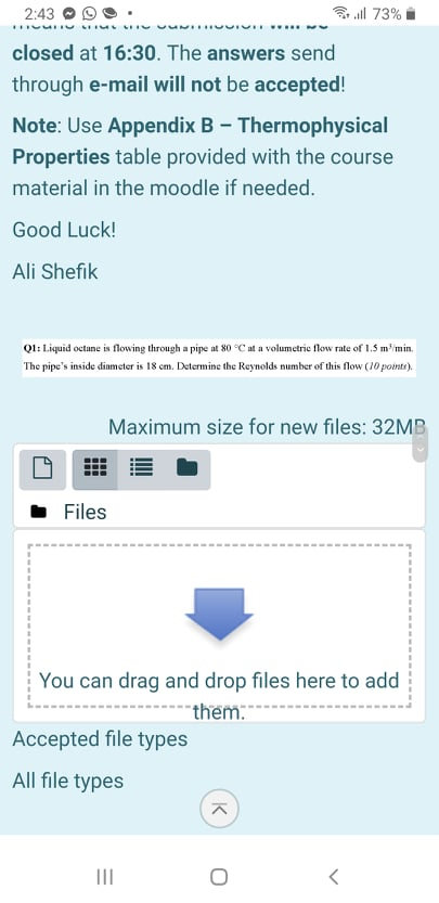 Solved 2:43 l 73% HIIULIULIUL LILUUN.UUIUI. closed at 16:30. | Chegg.com