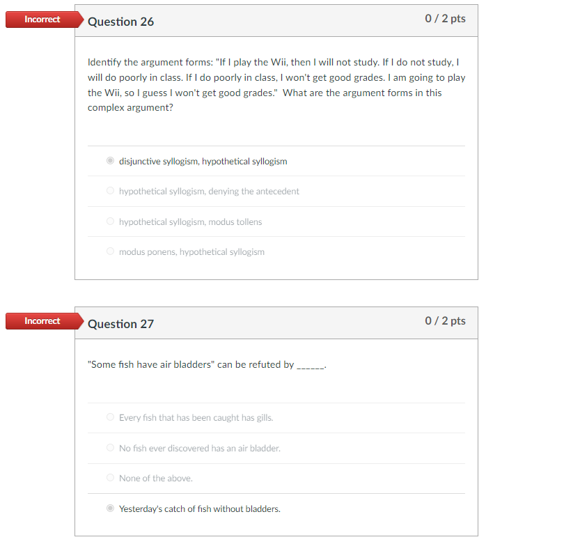 Solved Incorrect Question 24 0/2 pts "Either we'll go to the | Chegg.com