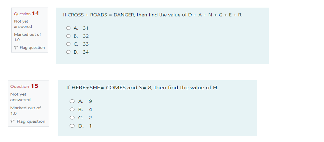 Solved \begin{tabular}{|l|} \hline Question 14 \\ Not yet \\ | Chegg.com