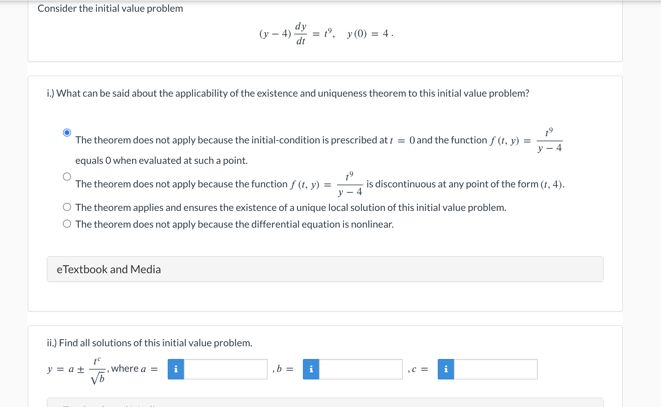 Solved Consider the initial value problem | Chegg.com