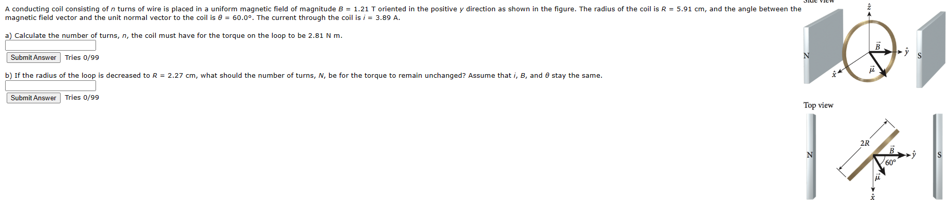 Solved magnetic field vector and the unit normal vector to | Chegg.com