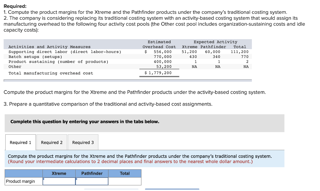 Solved Problem 5-17 (Algo) Comparing Traditional and | Chegg.com