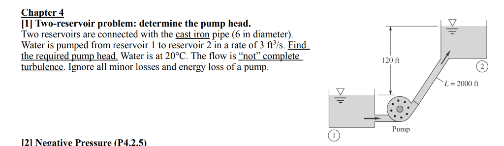 Solved Chapter 4 [1] Two-reservoir problem: determine the | Chegg.com