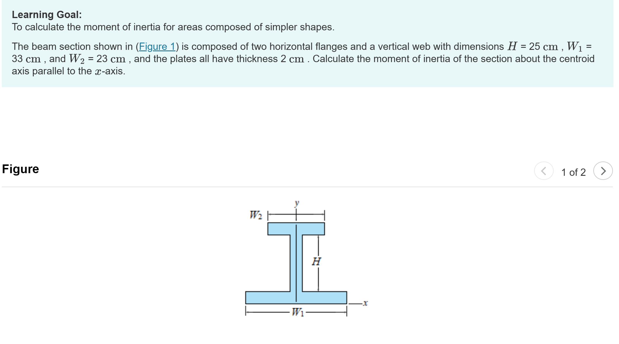 [Solved]: Learning Goal: To calculate the moment of inertia