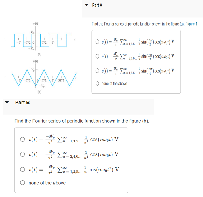 Solved Find the Fourier series of periodic function shown in | Chegg.com