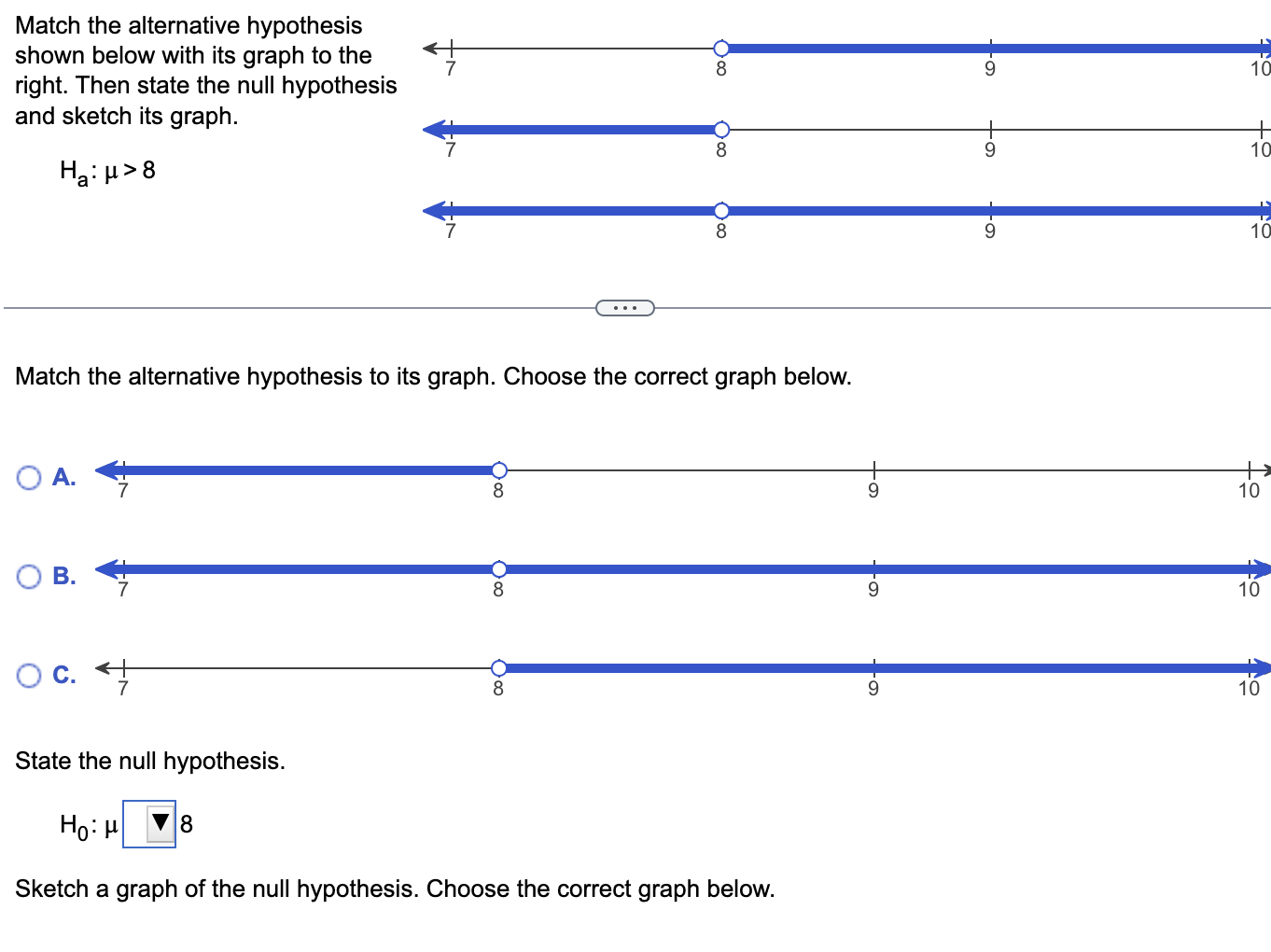 Solved Match the alternative hypothesis shown below with its | Chegg.com