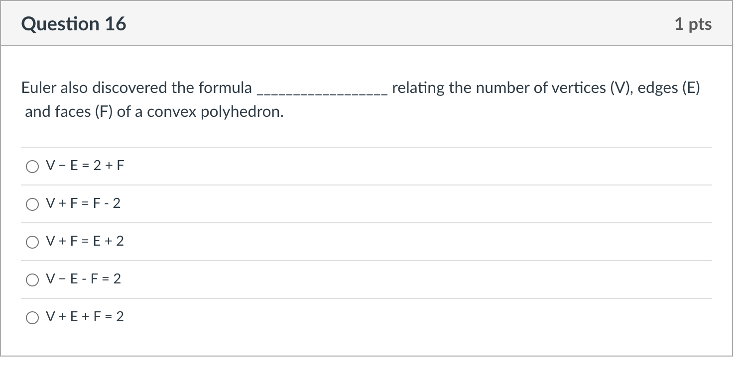 Solved Questipn 14: Given the following undirected graph, | Chegg.com