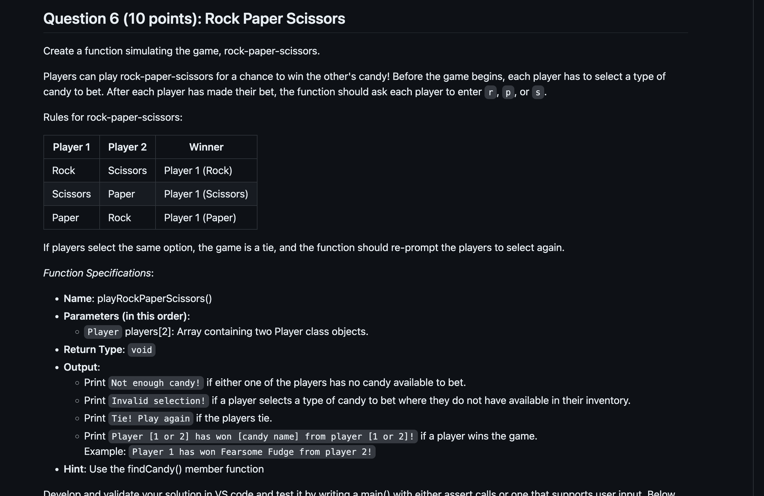 Solved Create a function simulating the game, | Chegg.com