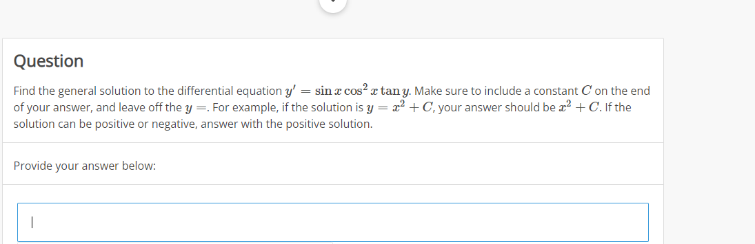 Solved Question Find the general solution to the | Chegg.com