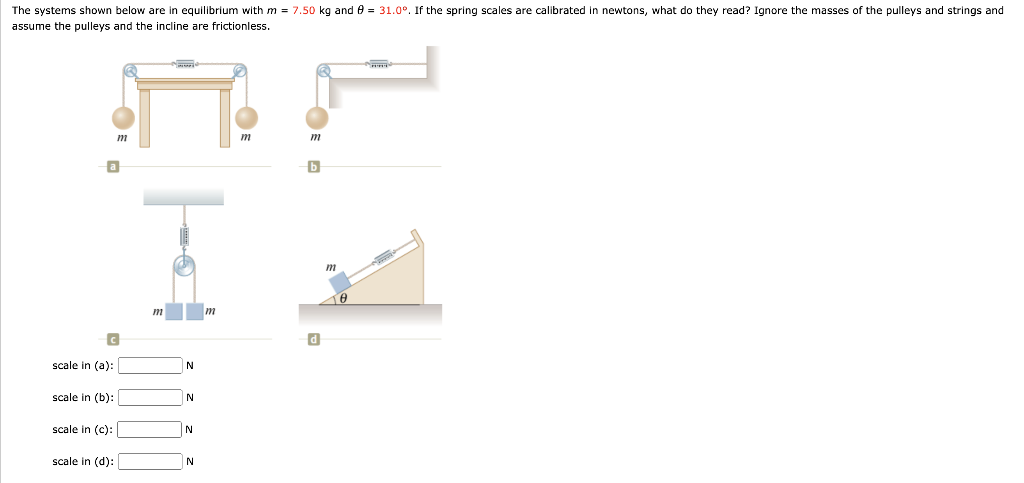 Solved pulleys and strings and The systems shown below are | Chegg.com