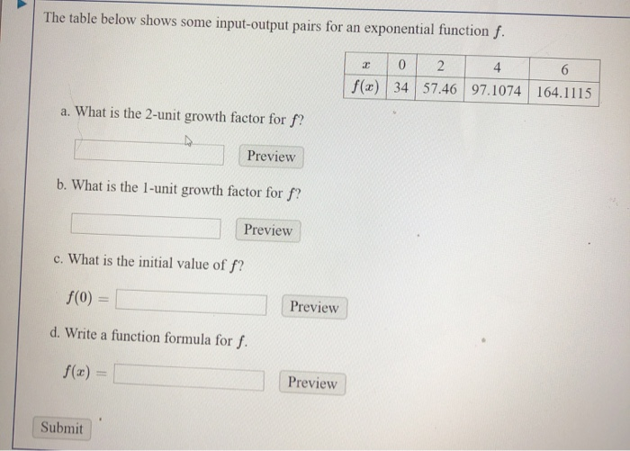 Solved The table below shows some input-output pairs for an | Chegg.com