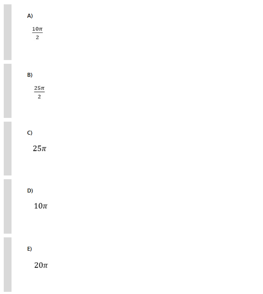 Solved A) 210π | Chegg.com