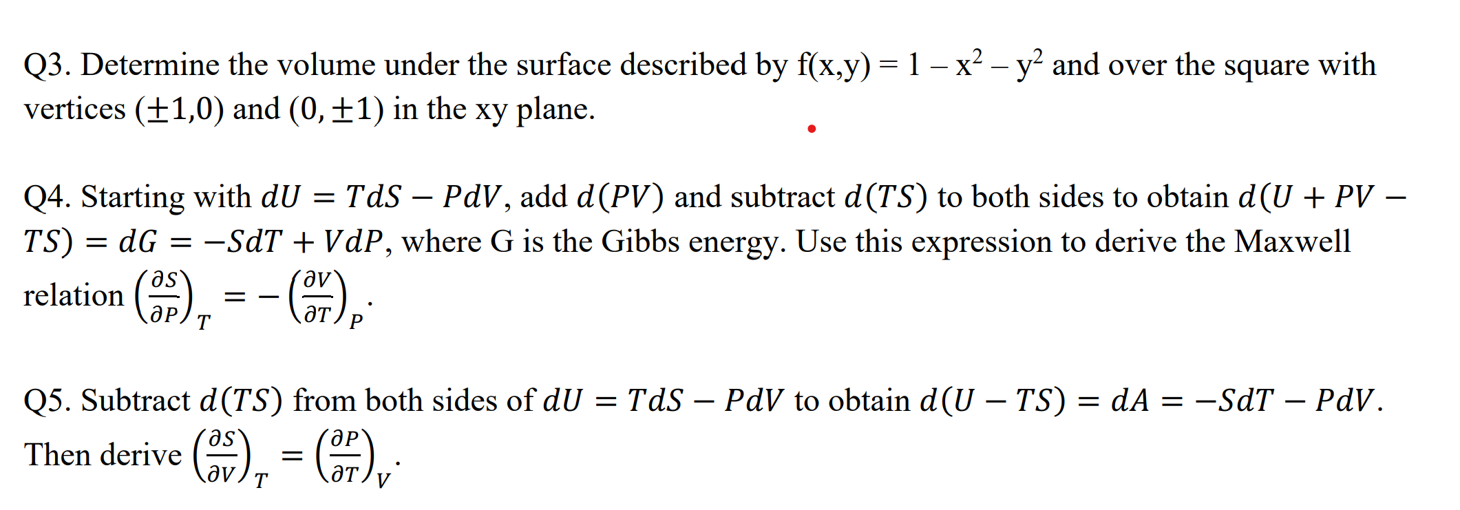 [Solved]: Q3. Determine the volume under the surface descr