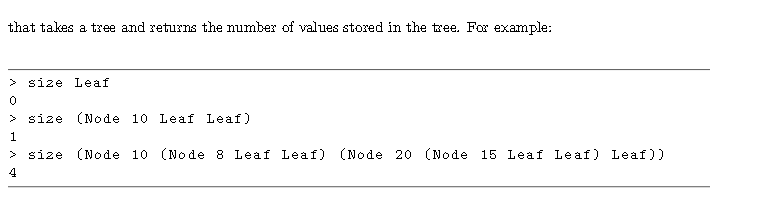 Solved Problem 4. Consider the following data type whose | Chegg.com