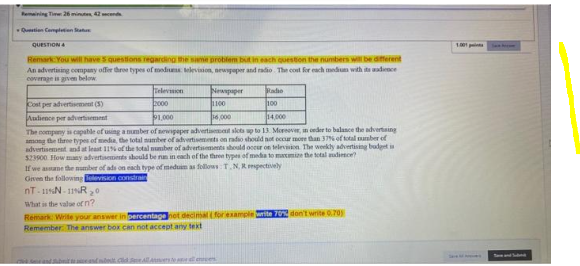 Solved Remaining Tw: 26 minutes 42 seconde Question | Chegg.com