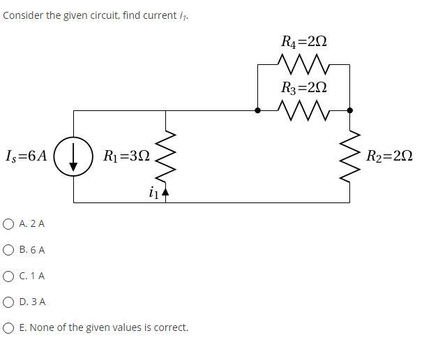 Solved Consider the given circuit, find current in. R4=222 M | Chegg.com
