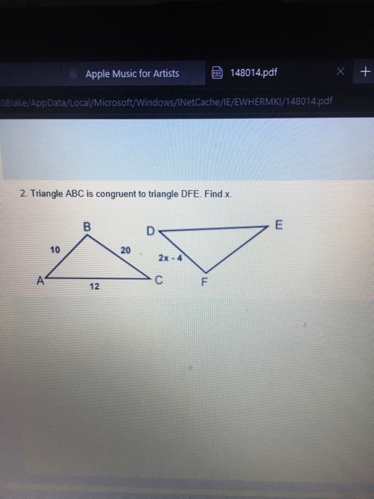 Solved Apple Music for Artists 148014.pdf Algebra 2 | Chegg.com
