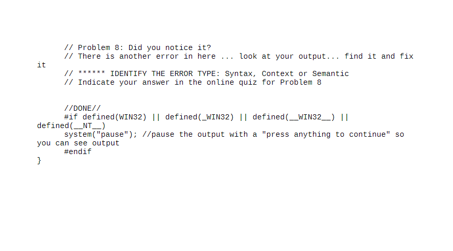 Solved Fix the errors, turn it in rename the file with your | Chegg.com