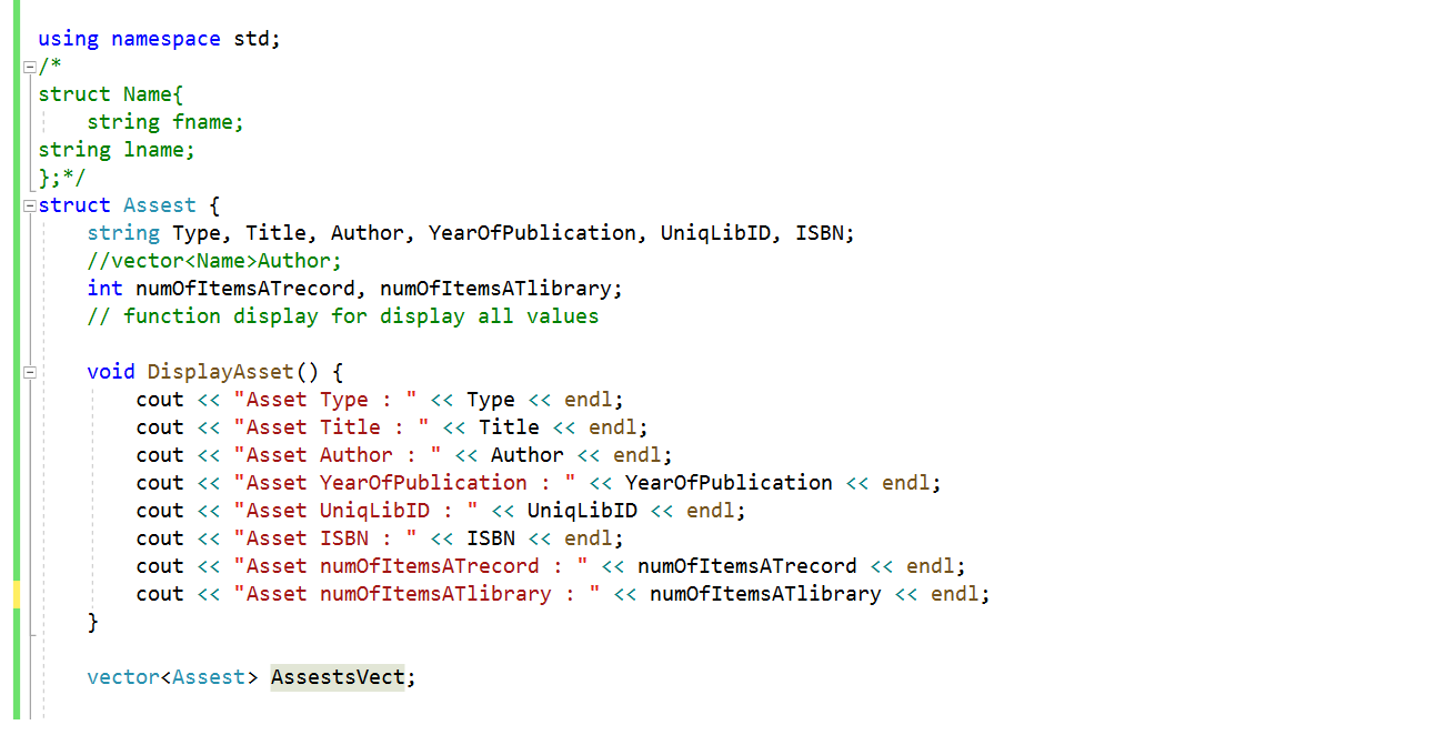Solved using namespace std; /* struct Name{ string fname; | Chegg.com Solved using namespace std; /* struct Name{ string fname; | Chegg.com