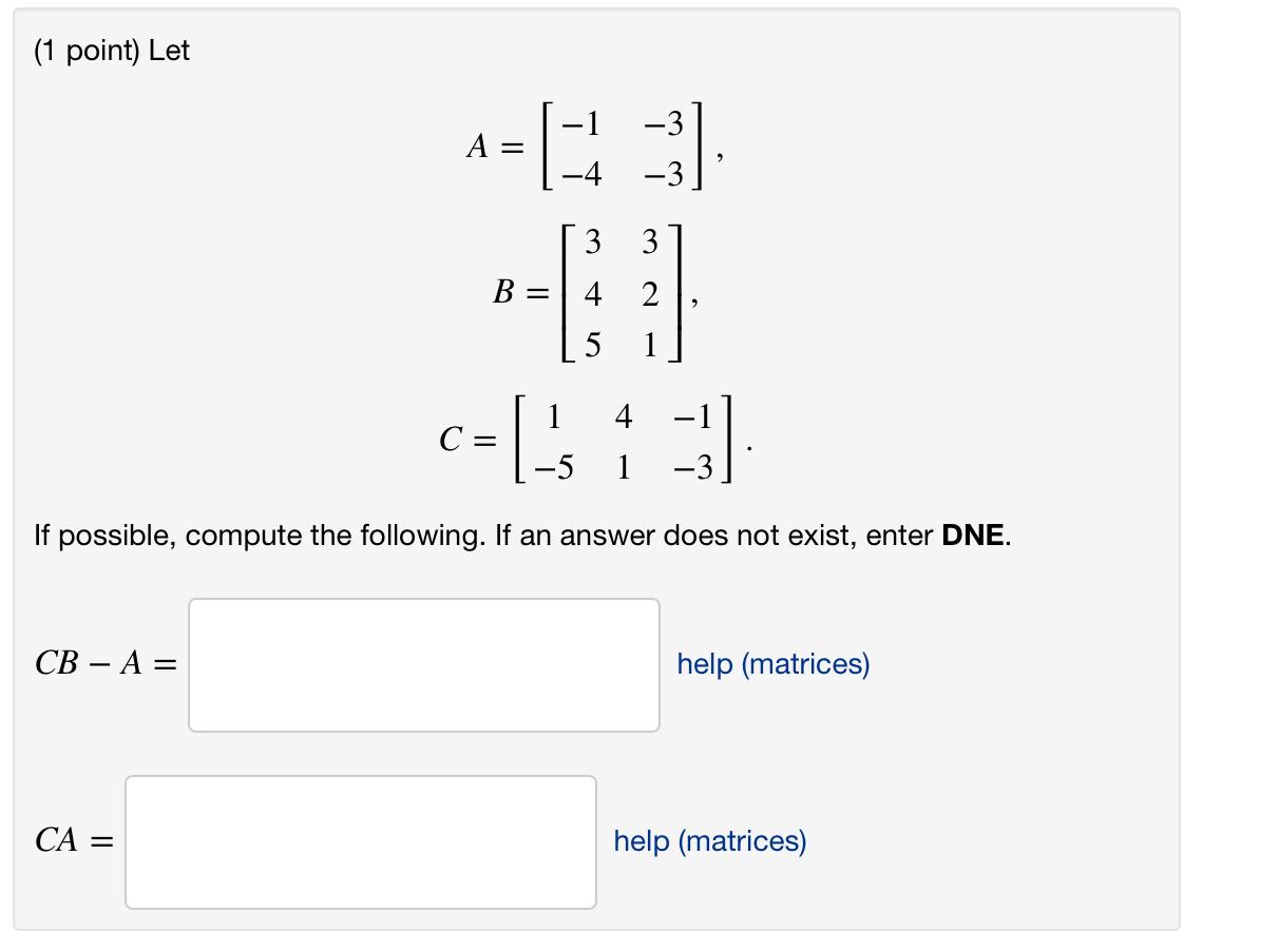Solved (1 point) Let | Chegg.com