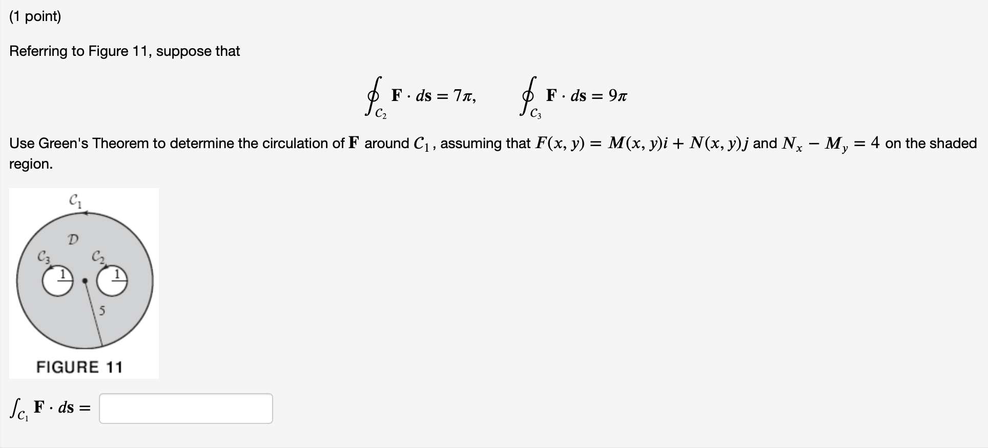 Solved (1 point) Referring to Figure 11, suppose that be F. | Chegg.com
